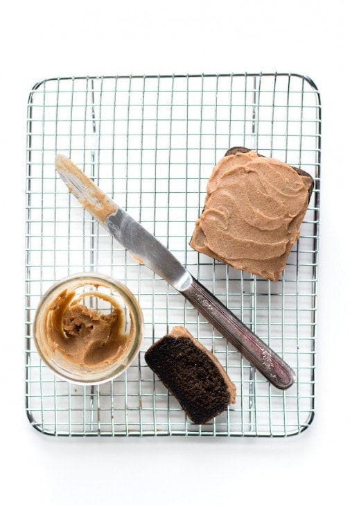 Paleo Carob Cake with Date Caramel Spread | Heartbeet Kitchen