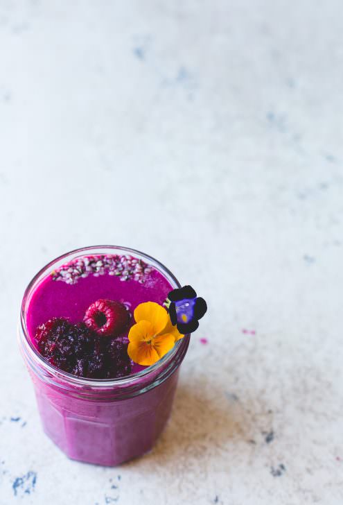 Vegan Raspberry Beet Smoothie | Heartbeet Kitchen