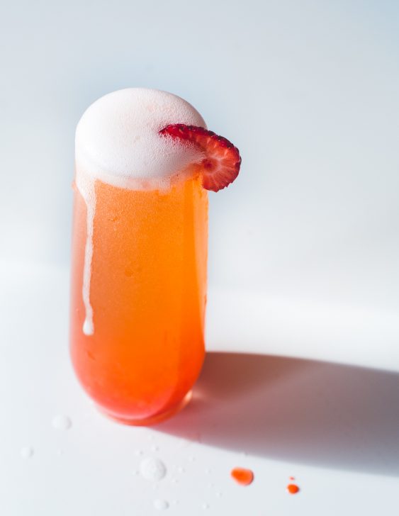 Racy Strawberry French 75 Cocktail Recipe