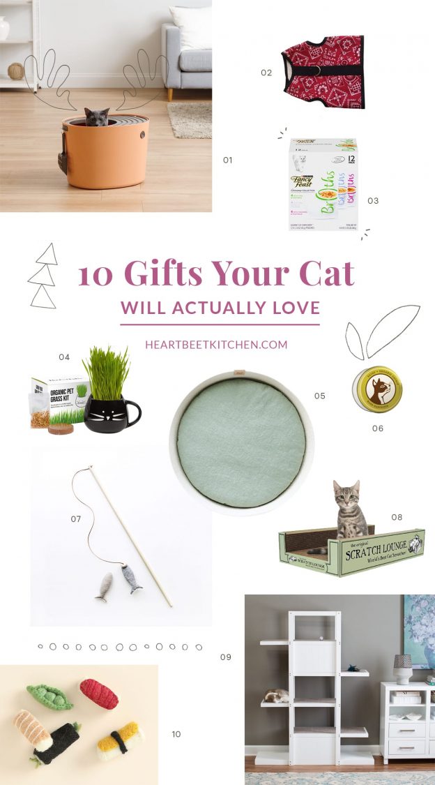 Top 20 Gifts for Cat Lovers, and Cats! • Heartbeet Kitchen