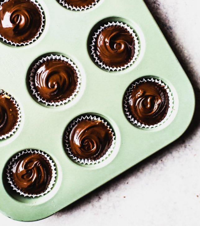 Mini Caramel Chocolate Cups | Heartbeet Kitchen