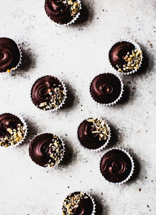 Mini Caramel Chocolate Cups | Heartbeet Kitchen