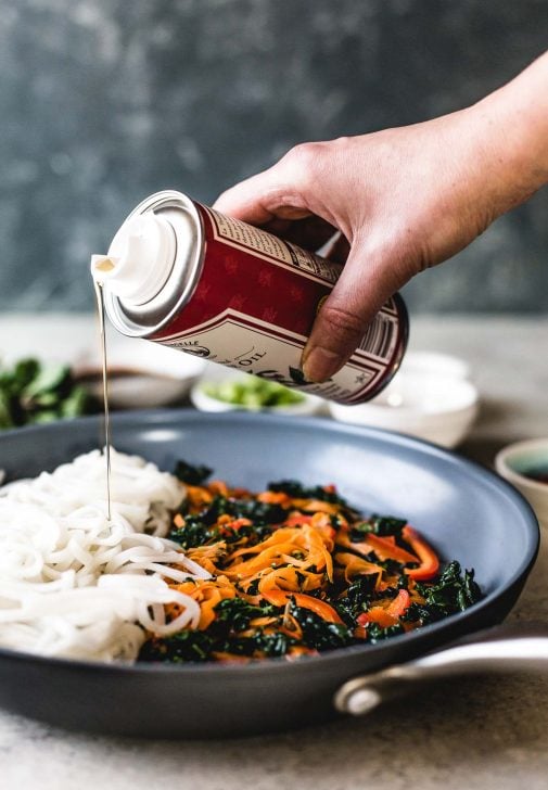 30-Minute Vegan Sesame Thai Rice Noodles | Heartbeet Kitchen