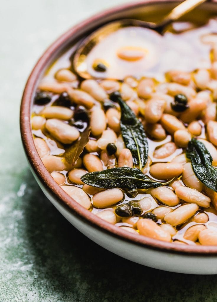 Tuscan White Beans (with instant pot and stovetop options)