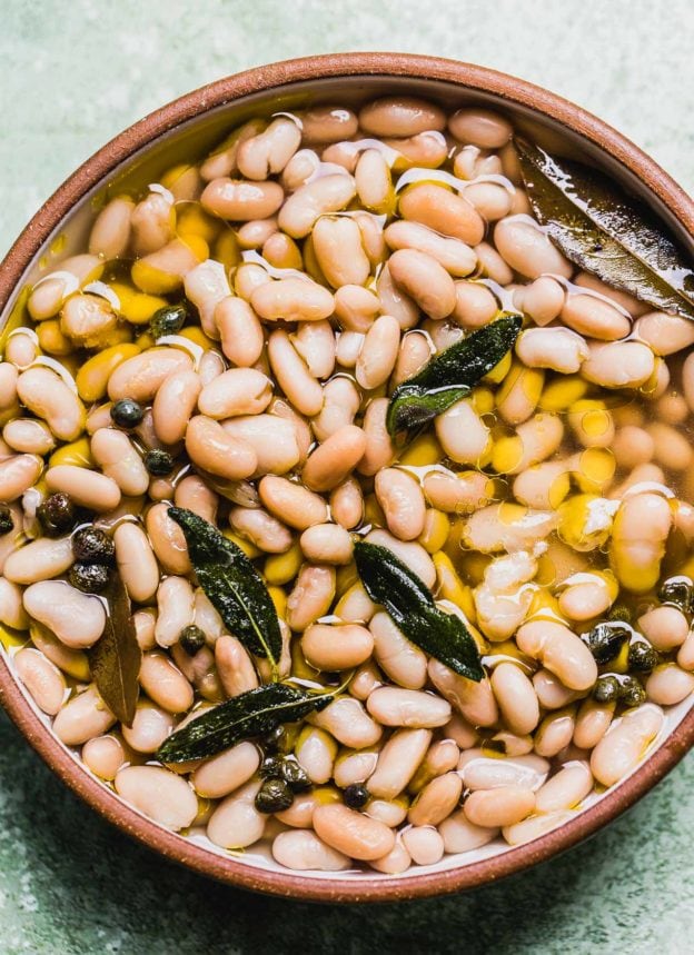 Tuscan White Beans (with instant pot and stovetop options)
