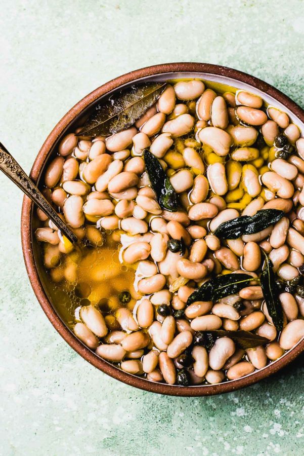 Tuscan White Beans (with instant pot and stovetop options)