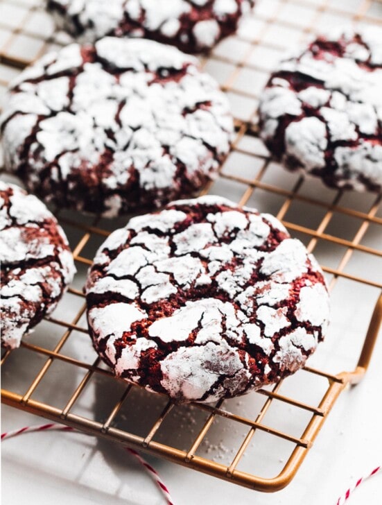 Red Velvet Crinkle Cookies • Heartbeet Kitchen