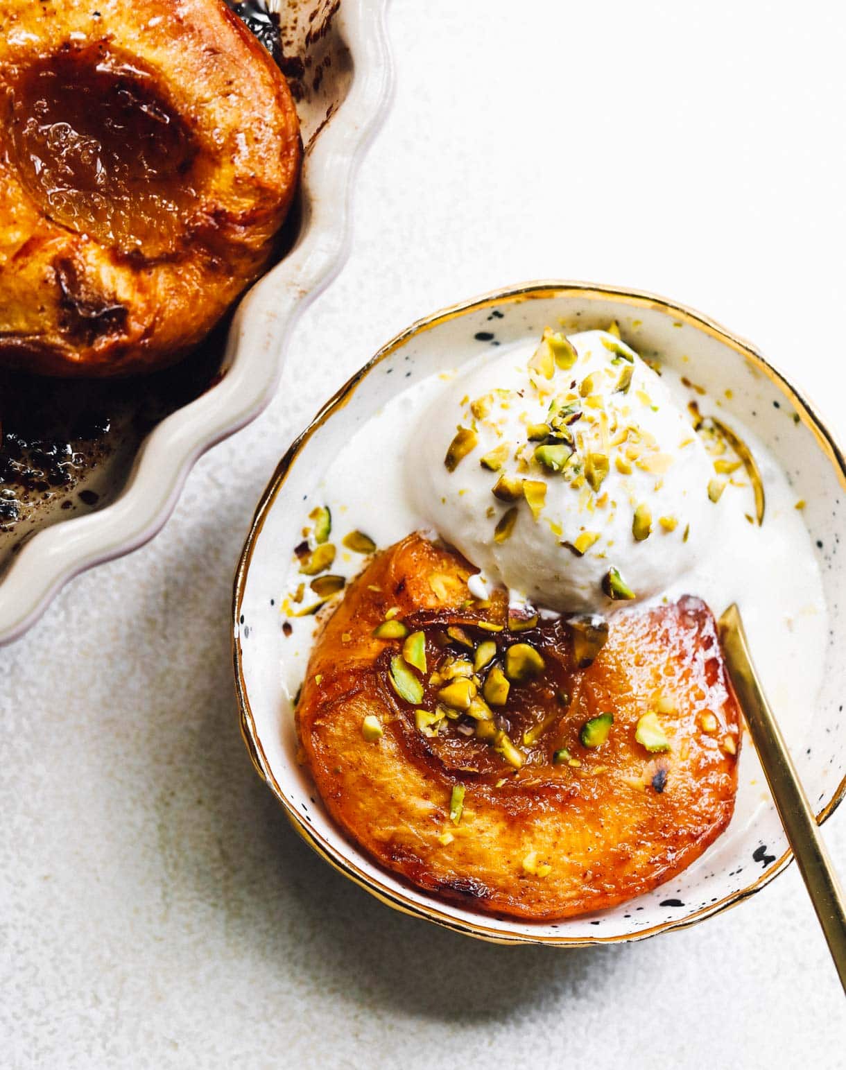 4-Ingredient Baked Peaches • Heartbeet Kitchen