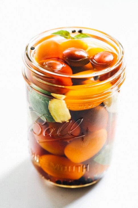 Easy Pickled Cherry Tomatoes • Heartbeet Kitchen