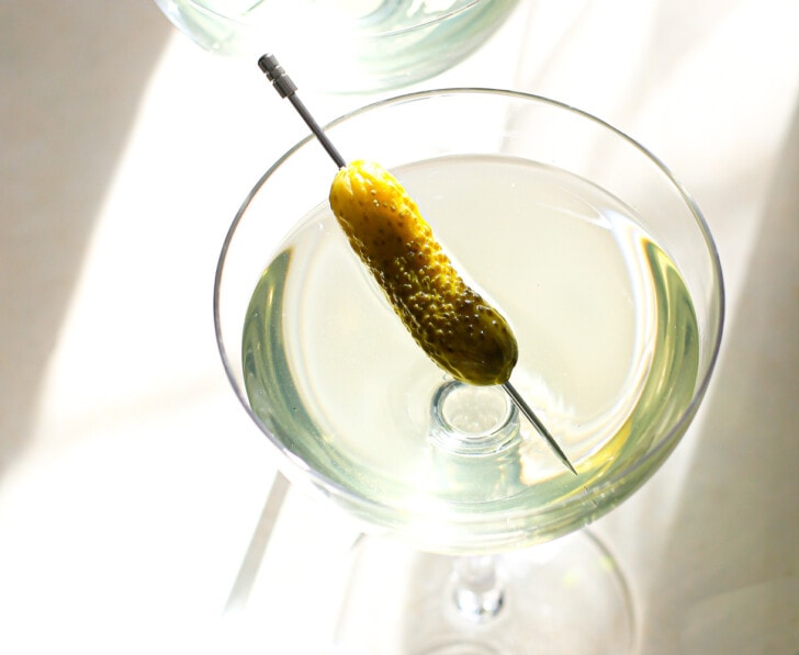 5-Minute Dill Pickle Martini • Heartbeet Kitchen