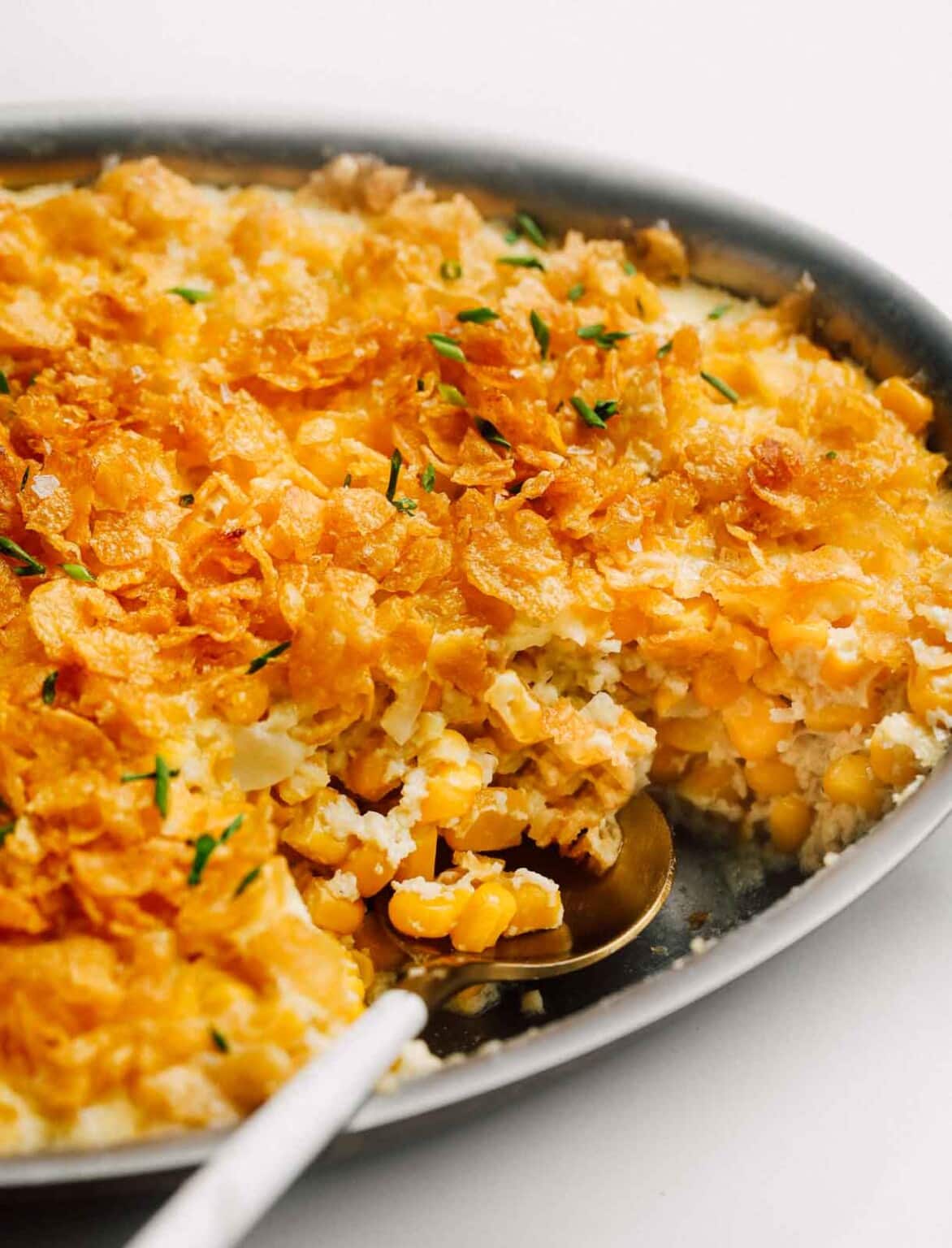 Cornflake Crunch Baked Corn Casserole • Heartbeet Kitchen