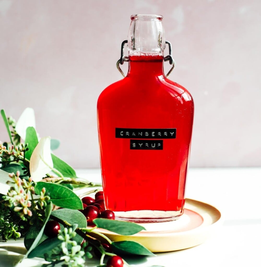 Fresh Cranberry Syrup (for drinks!) • Heartbeet Kitchen