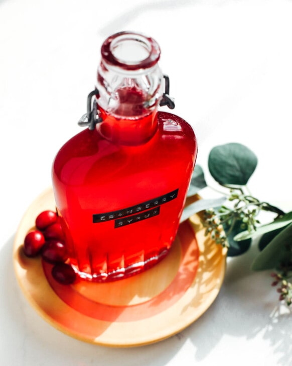 Fresh Cranberry Syrup (for drinks!) • Heartbeet Kitchen