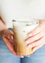 5-Minute Salted Lavender Iced Latte • Heartbeet Kitchen