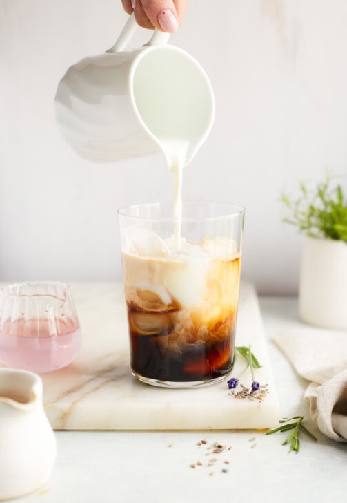 5-Minute Salted Lavender Iced Latte • Heartbeet Kitchen