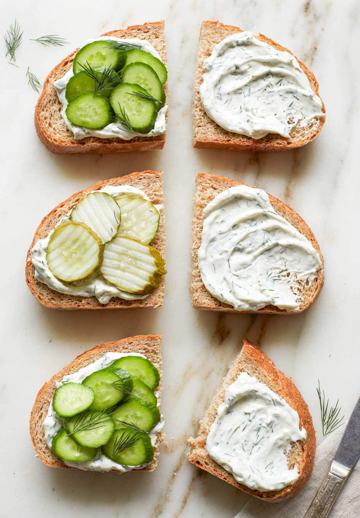 Creamy Crunchy Dill Pickle Sandwich • Heartbeet Kitchen