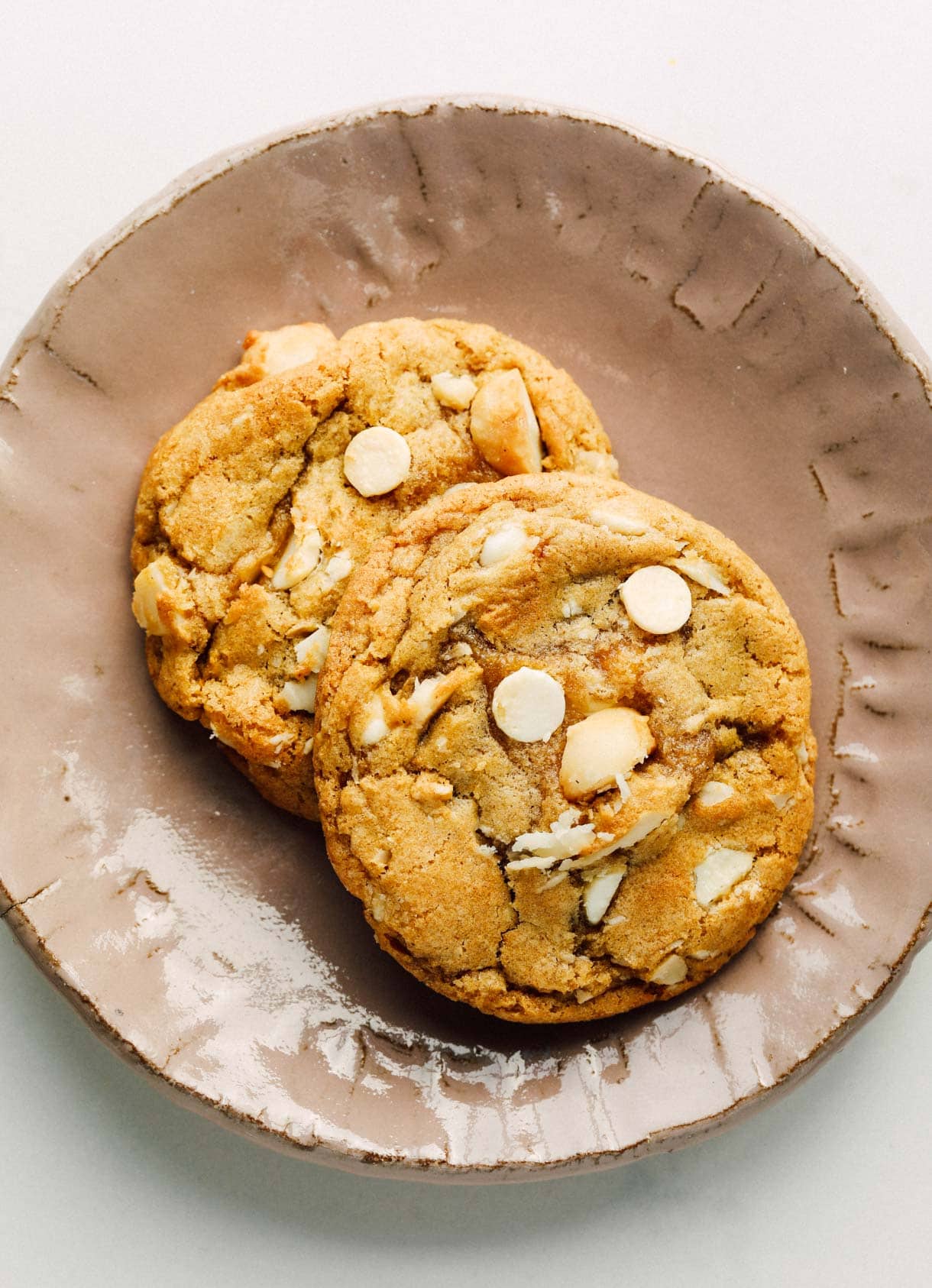 Chewy Sourdough White Chocolate Macadamia Nut Cookies • Heartbeet Kitchen