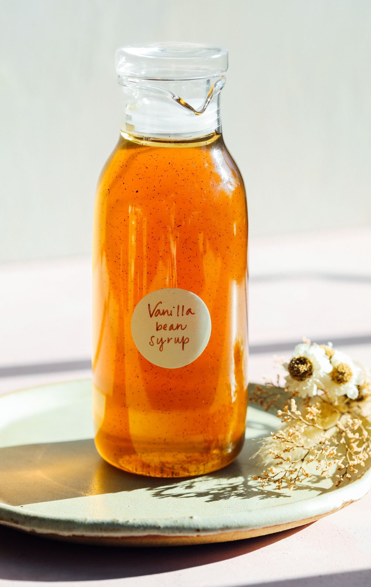 Vanilla Bean Simple Syrup (for coffee & cocktails!) • Heartbeet Kitchen