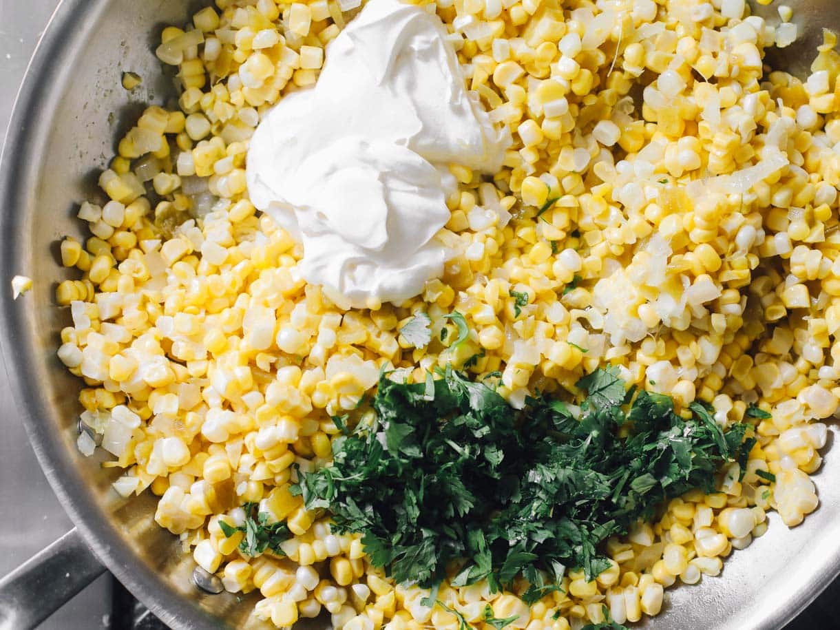 20-Minute Cheesy Green Chile Sweet Corn Dip • Heartbeet Kitchen